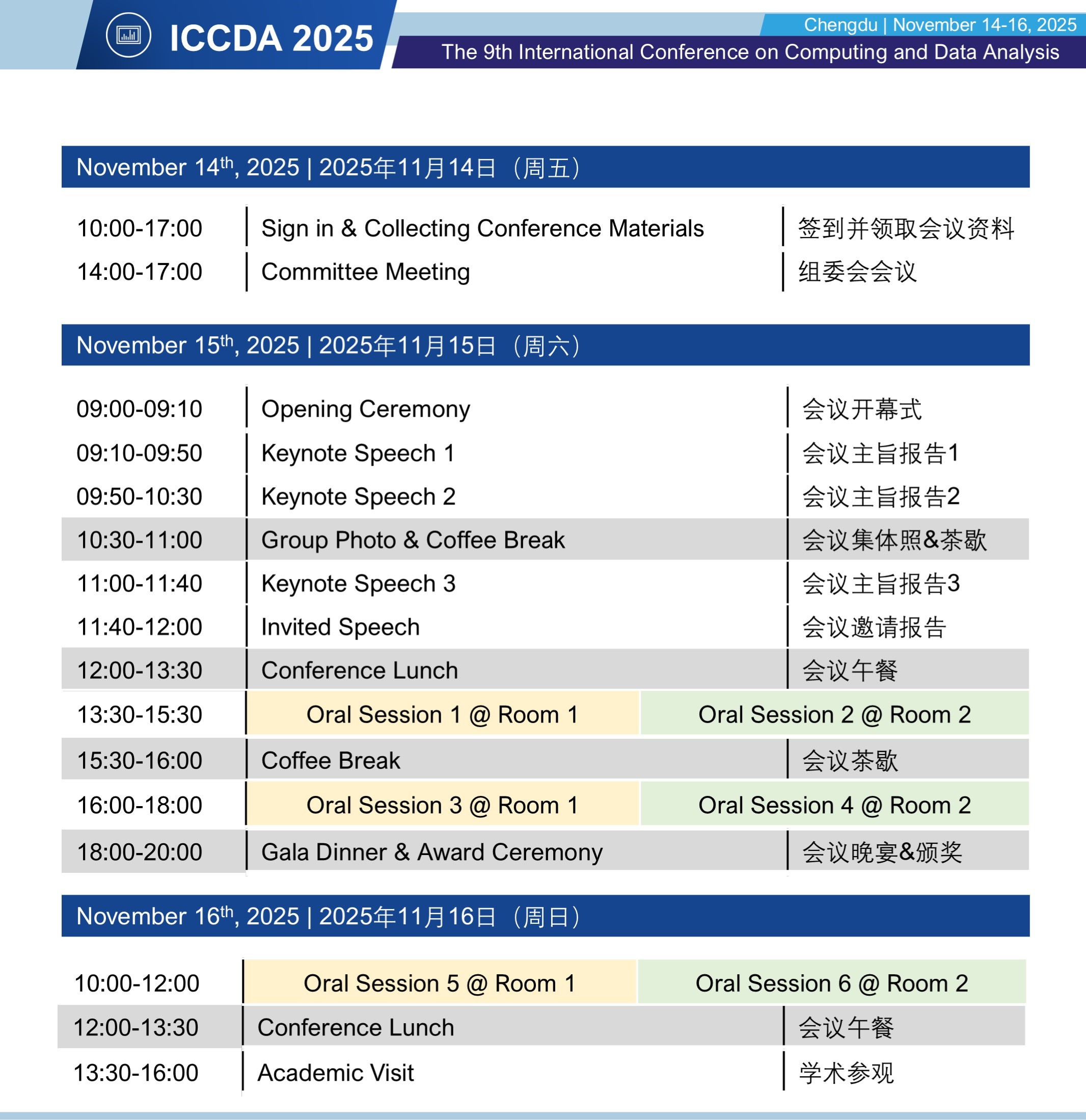 ICCDA 2025 - 第九届计算与数据分析国际会议